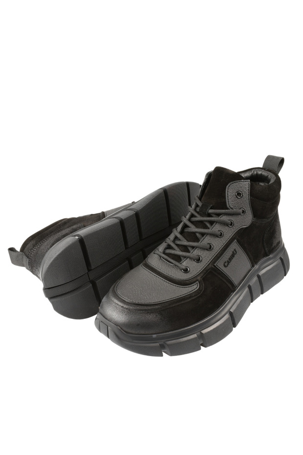 Caribu Ghete sport bărbătești, de la OTTER, KD7-860-1B negru, piele ...