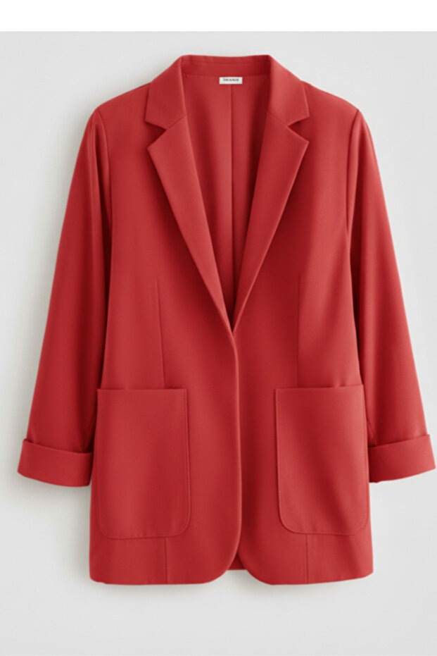 Hanezza Women's Blazer Jacket| Red| Large Size| 7 Colors| Suit ...