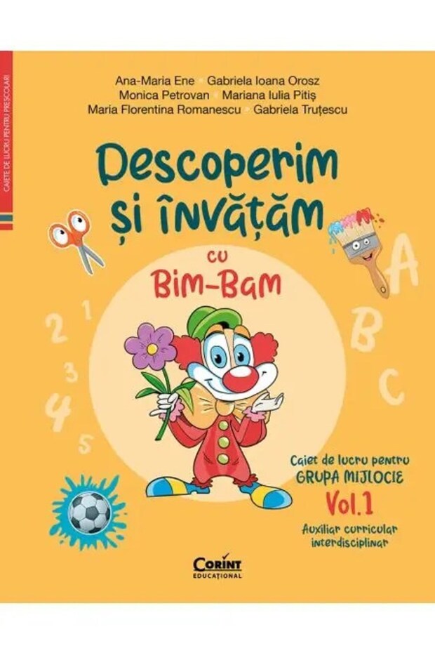 Corint Caiet de lucru pentru grupa mijlocie. Vol. 1. Descoperă și învață cu Bim-Bam- Trendyol