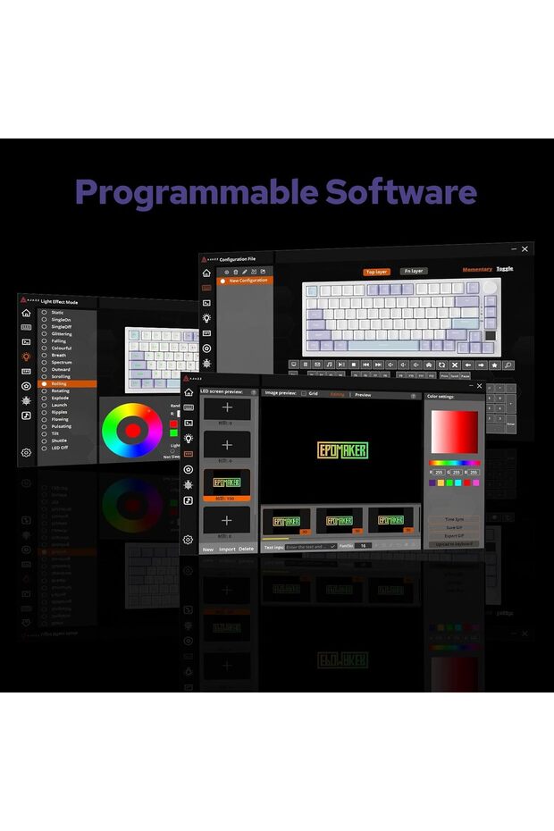 Epomaker Ajazz AK820 Pro 75% Gasket-mounted Mechanical Keyboard with ...