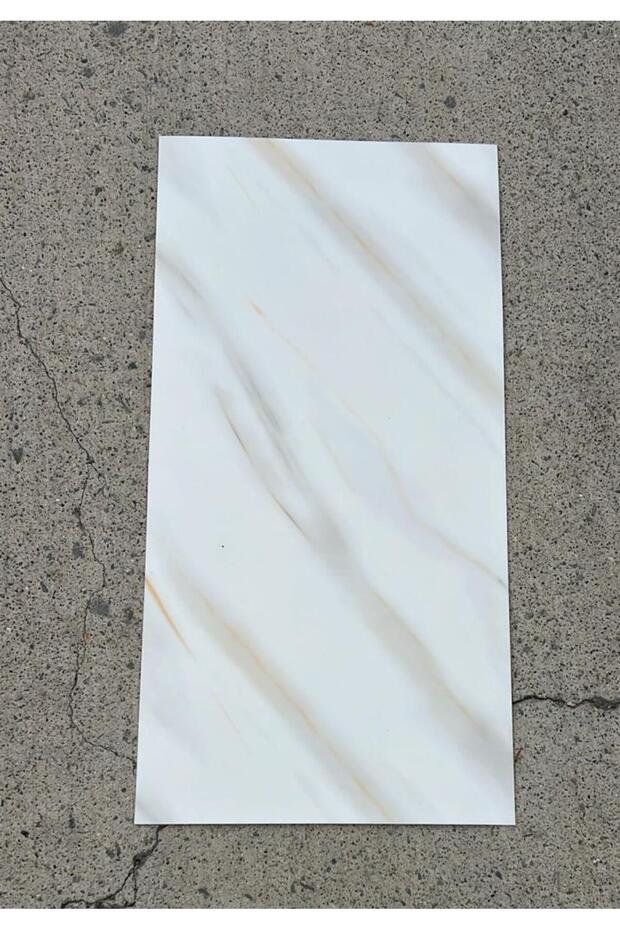 Renkli Duvarlar 60x30cm Shiny Krem-Toprak Mermer Desenli Yapışkanlı ...