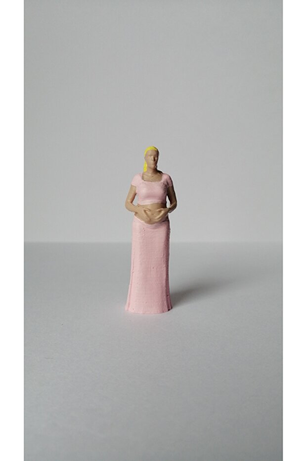 3deepdesign 3D Baskı Minyatür 6Cm Hamile Anne Figürü-Teraryum Diorama Maket İnsan Figürleri ve ...