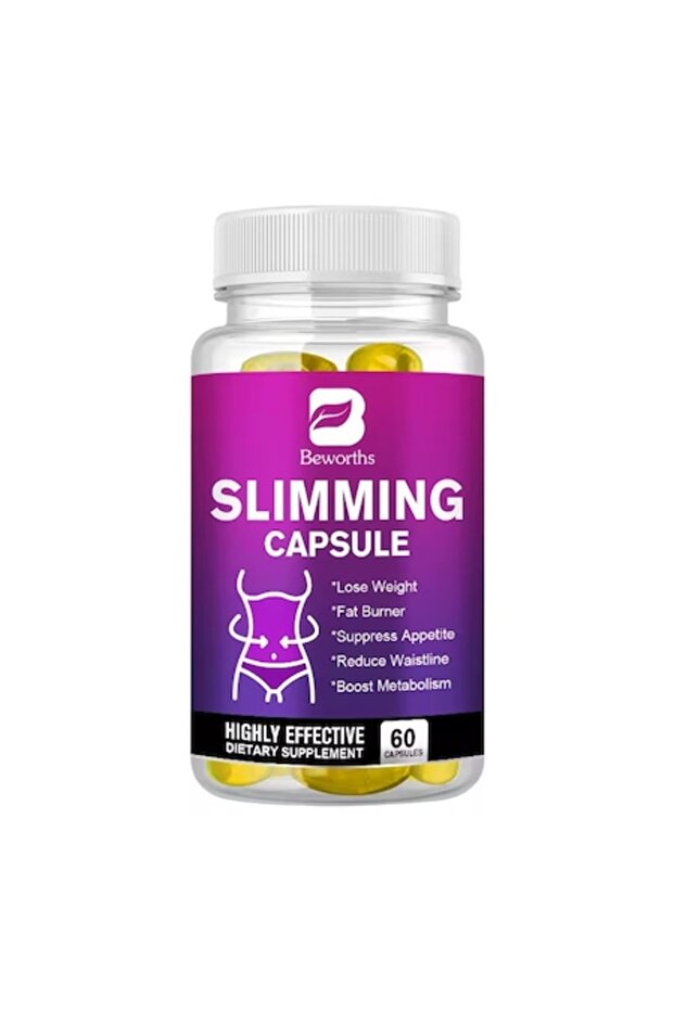 Beworths Slimming Capsules, Detox, Fat Burning, 60 Caps- Trendyol