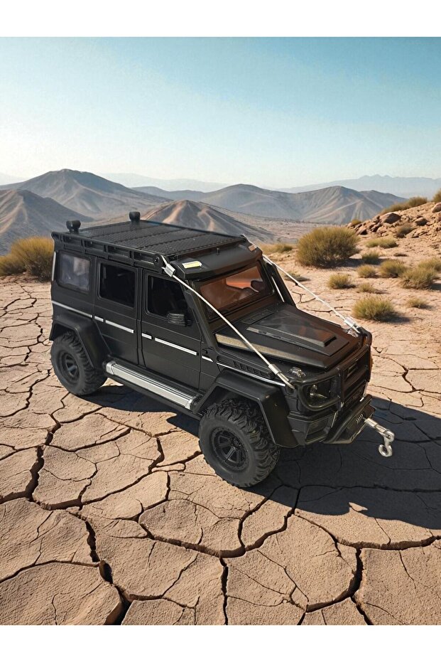 SCOWETTO Çek Bırak Işıklı Ve Sesli Off Road Jeep 23 cm Çekme Halat İpli ...