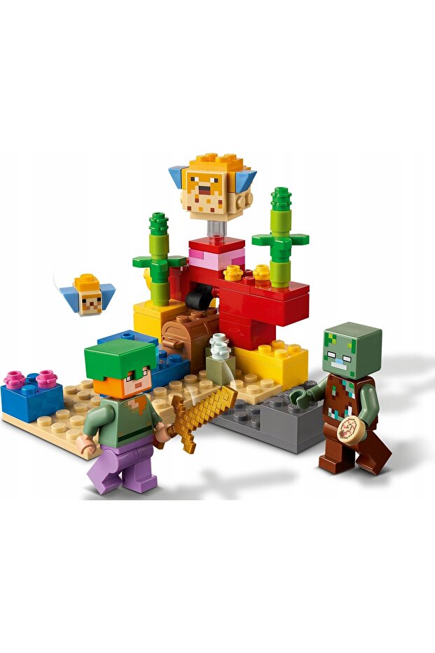 Other LEGO MINECRAFT 21164 ALEX DROWNED CORAL REEF- Trendyol