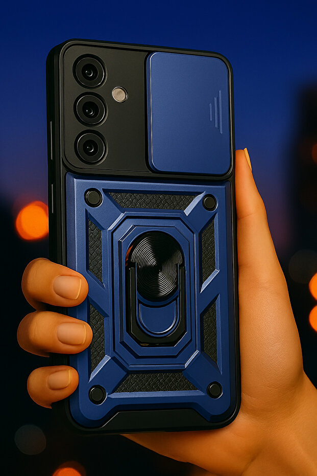 TechTrove Samsung Galaxy A26 Kılıf Sürgülü Kamera Korumalı Yüzüklü ...