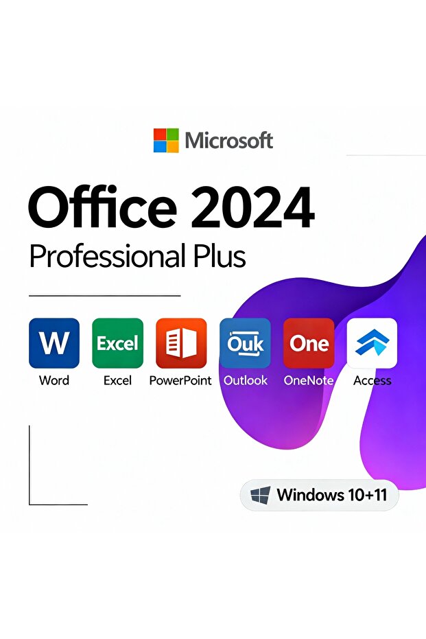 Microsoft Windows 10 Home Win Lisans KEY&MS Office 2024 Word/Excel/PowerPoint Etkinleştirme Ürün ...