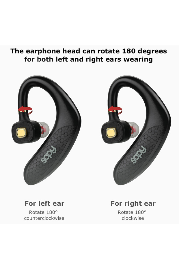 sopy SP-305 Bluetooth Earphone V5.3 Wireless Headset with 180° Rotation ...