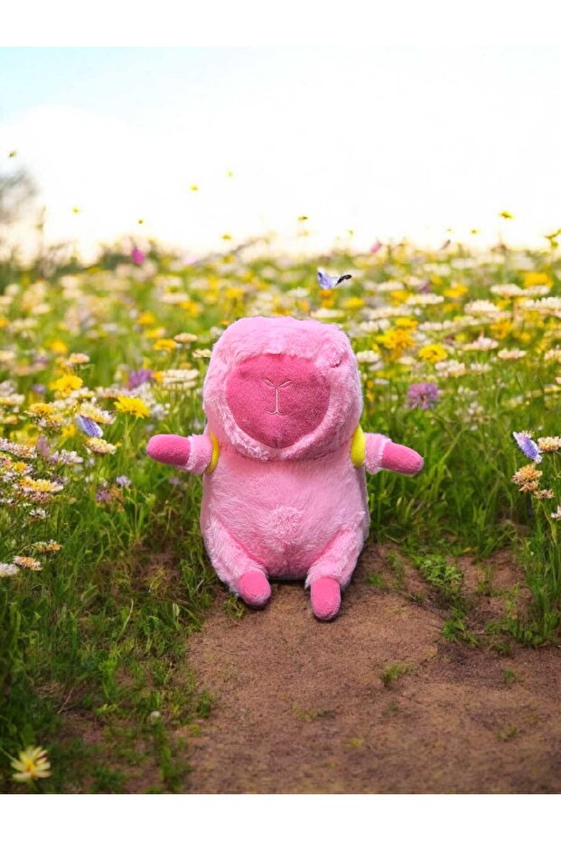 Mellito Pink Capybara, Capybara with Turtle Bag, 33 cm Cute Cappy- Trendyol