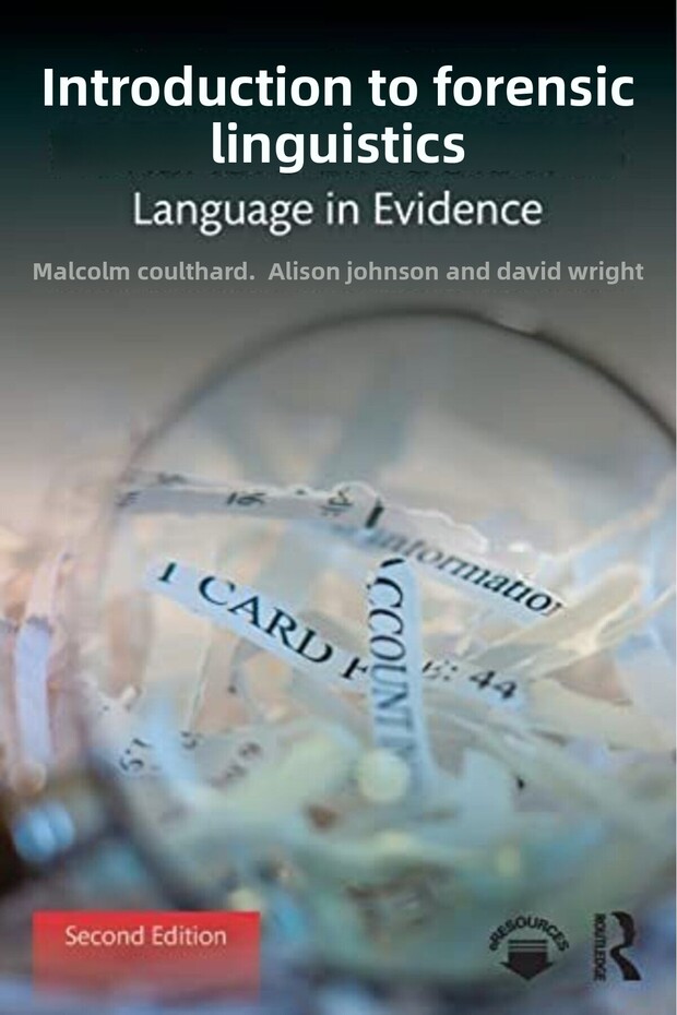 Taylor & Francis Books Ltd An Introduction To Forensic Linguistics ...