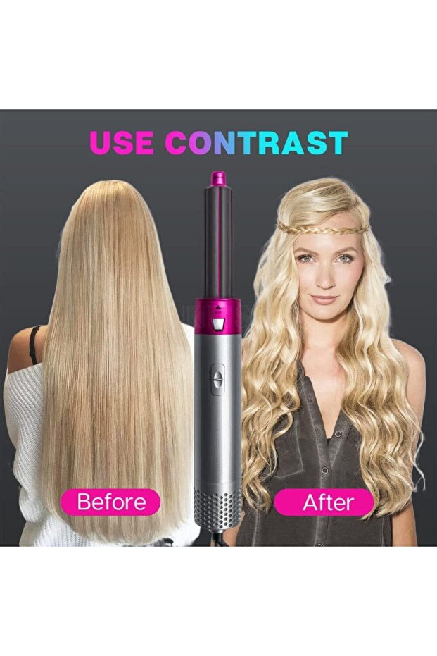 Generic 5 in 1 Hair Dryer Brush Styler, With 5 Styling Tools, 3-speed ...