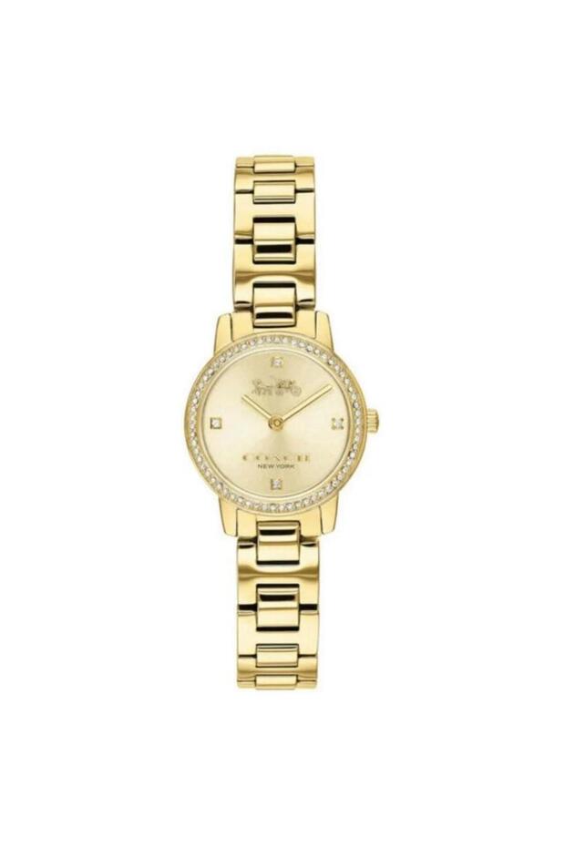 Coach New York Audrey Gold Tone Stainless Steel Quartz 14503367 Women's ...
