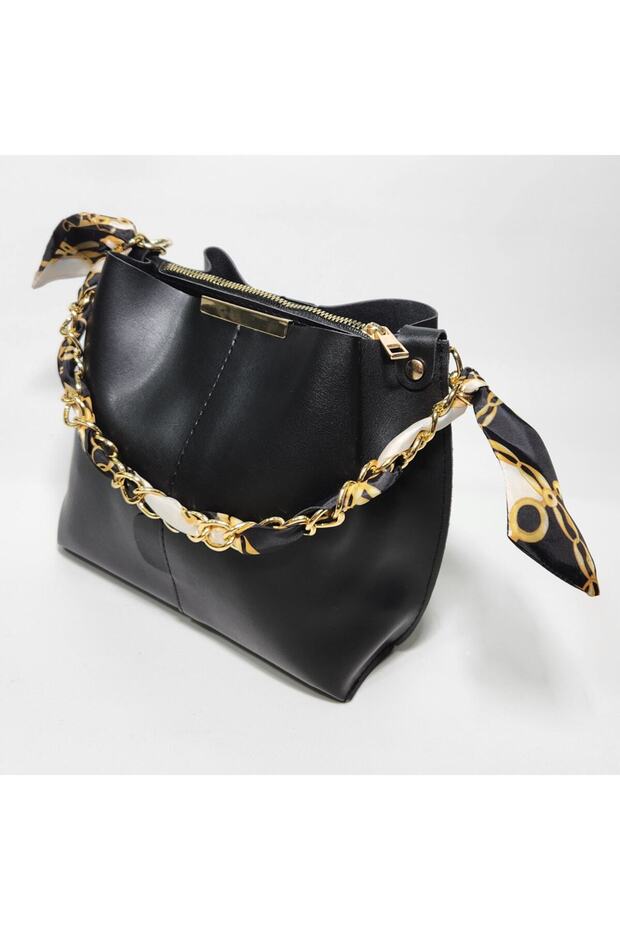 Erons Soft Leather Women's Bag - With Scarf, Chain Accessory, 3 ...