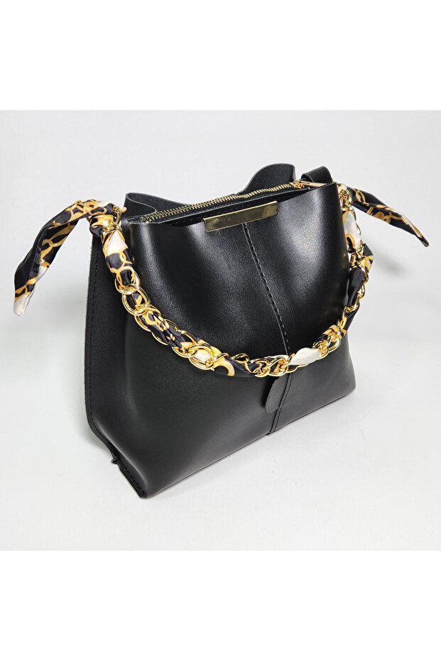 Erons Soft Leather Women's Bag - With Scarf, Chain Accessory, 3 ...