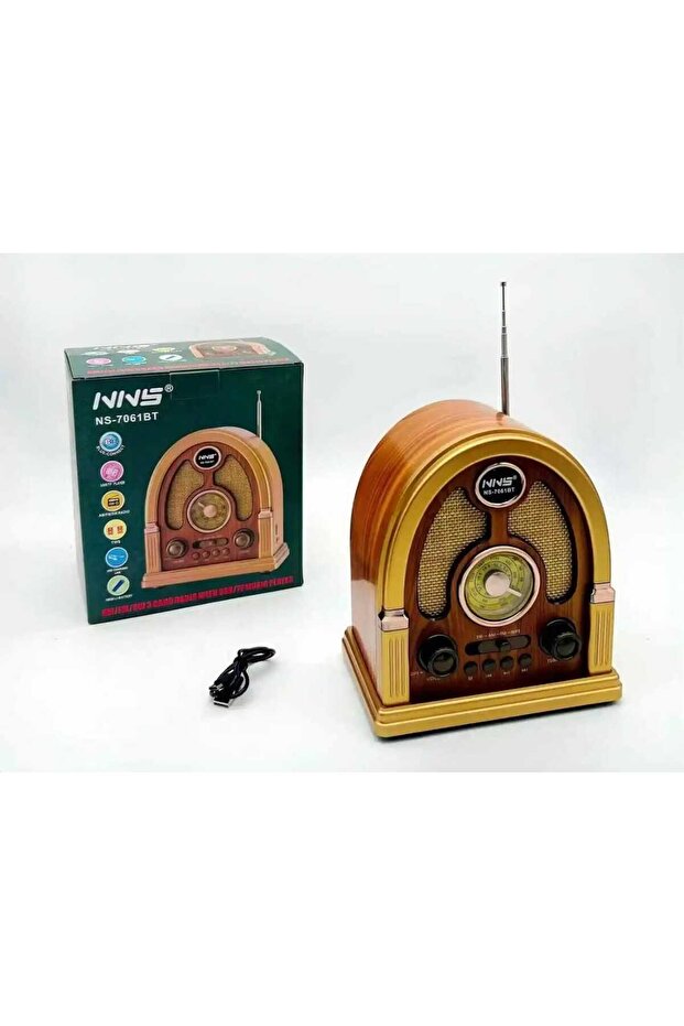 NNS NS-7061BT Classic FM Wireless Rechargeable Radio- Trendyol