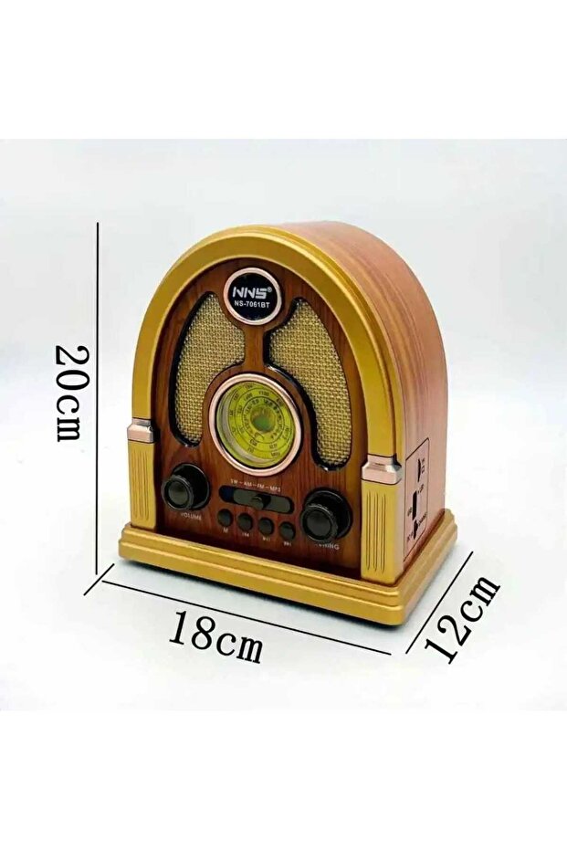 NNS NS-7061BT Classic FM Wireless Rechargeable Radio- Trendyol