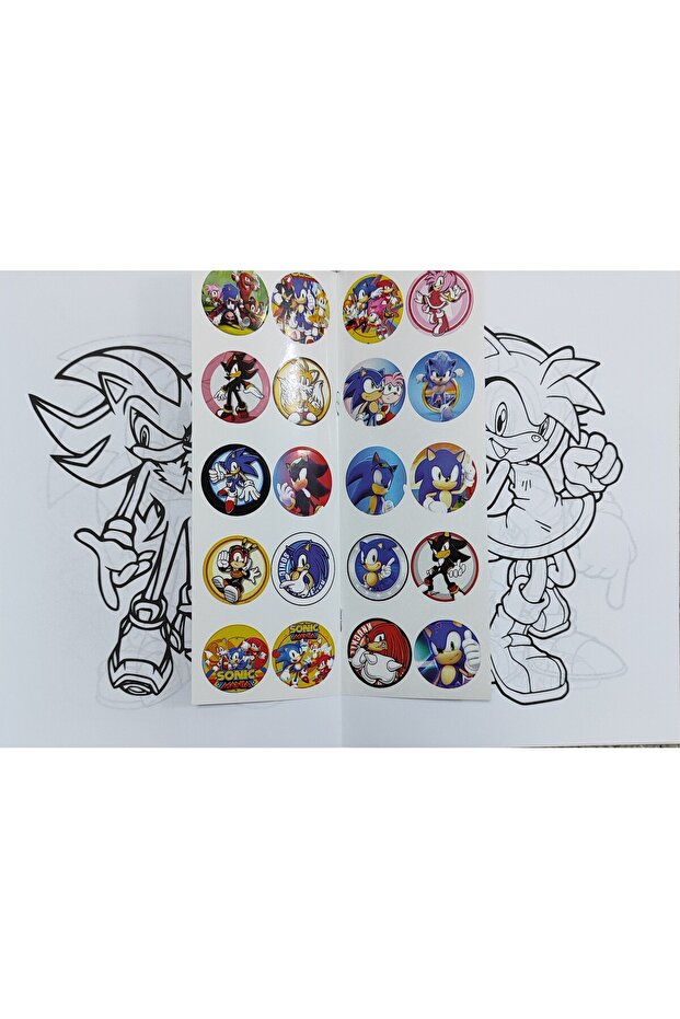 ada çanta kırtasiye 4 adet stickerli boyama kitabı (Brawlstars/LabubuB ...