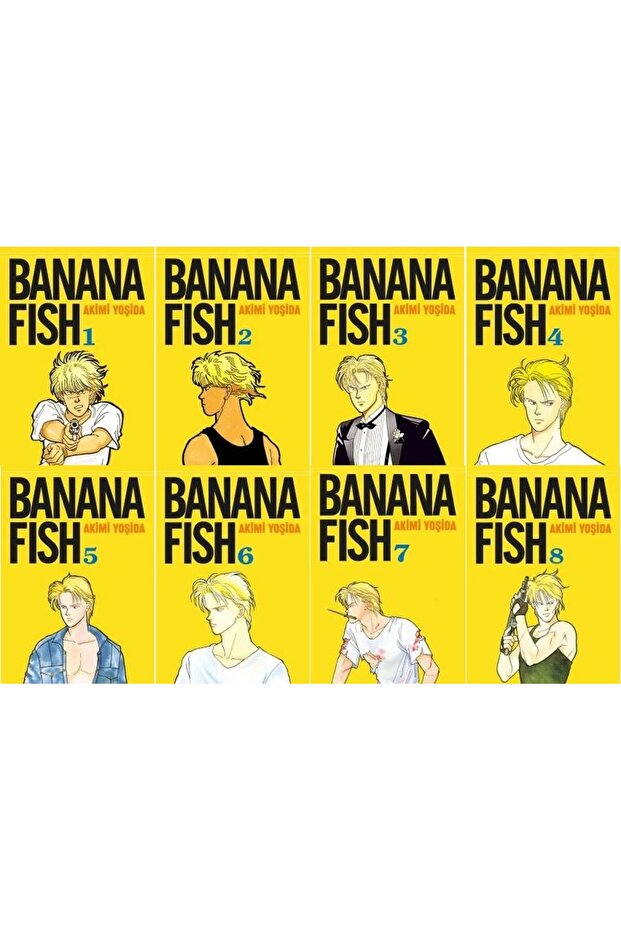 Gerekli Şeyler Yayıncılık Banana Fish 1-2-3-4-5-6-7-8 manga seti (8 ...