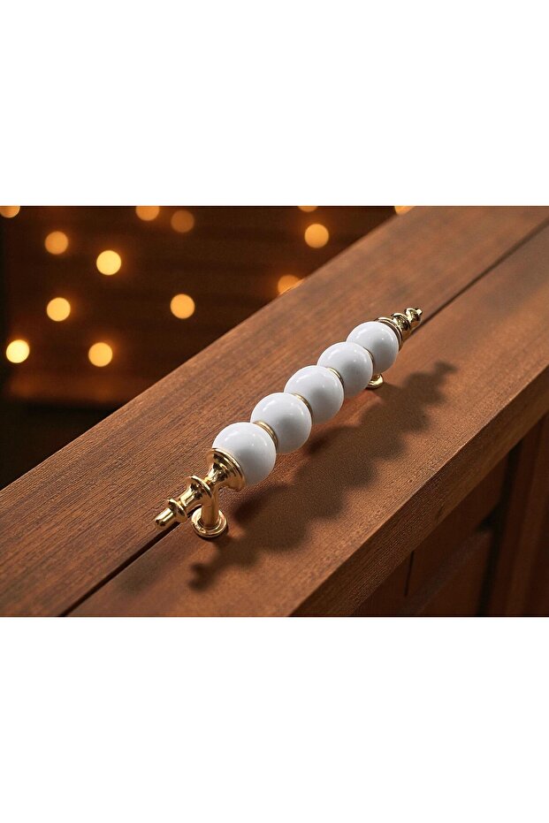 Online Home Market Χειρολαβή με χάντρες χρυσό και μαύρο 96mm, 128mm και ...