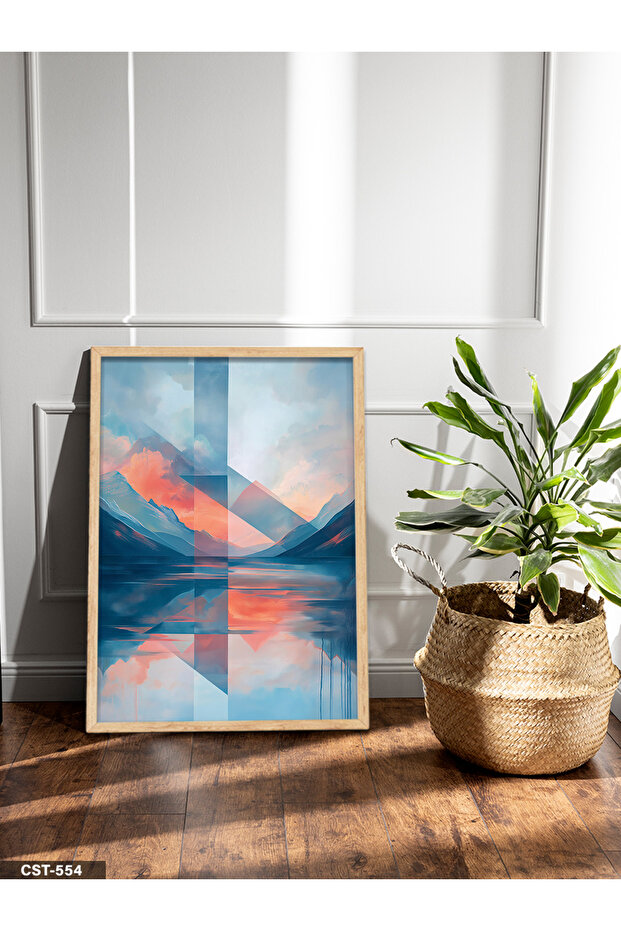 CeSht Yansıma Manzara Tek Parça Ahşap Çerçeveli Tablo - Fiyatı, Yorumları