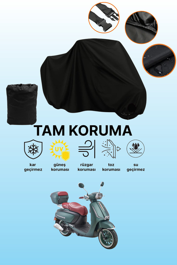 dokaca Black Rear Bag and Lock Incompatible Arora Mojito 125 Compatible ...