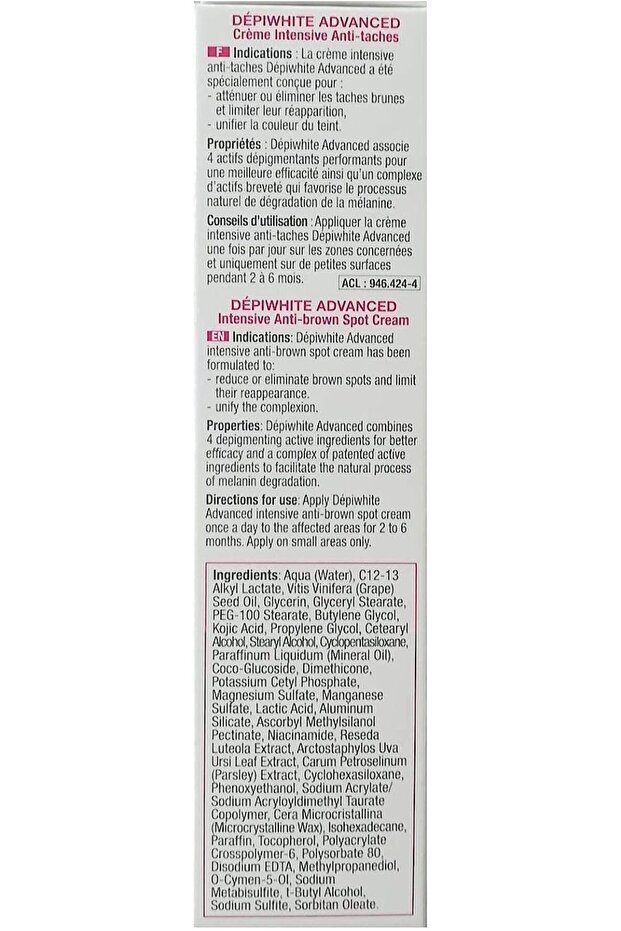 ACM Laboratoire dermatologique Wockhardt-Acm Depi White Advanced ...