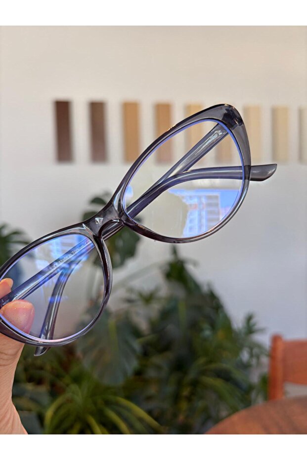 funeyes Carat Cat Eye Smoked 46 Ekartman Small Cat Eye Glasses Glass ...