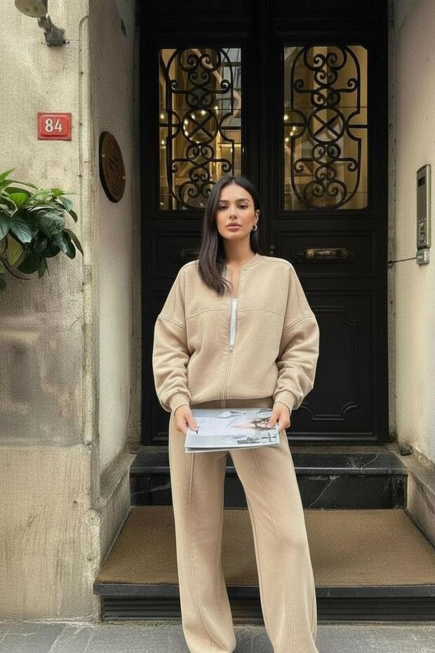 Ferte Γυναικείο ΣΕΤ ΦΟΡΜΑΣ ΜΕ ΦΕΡΜΟΥΑΡ OVERSIZE ΣΕΤ ΦΟΡΜΑΣ ΜΕ ΦΕΡΜΟΥΑΡ ...