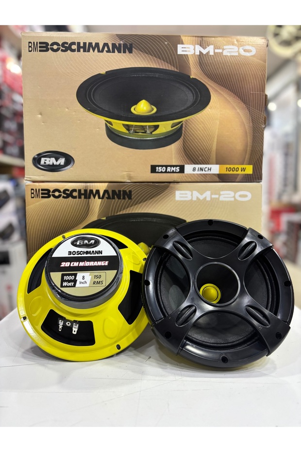 Sunask Boschmann 1000 Watt 150 Rms 20 Cm Midrange Oto Hoparlör 2 Adet Amfi Uyumlu - Fiyatı ...