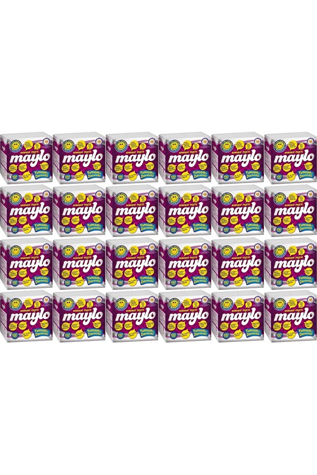 Maylo Peçete 100 Adet (30*30cm) (24 Lü Set) 1 Koli - Fiyatı, Yorumları