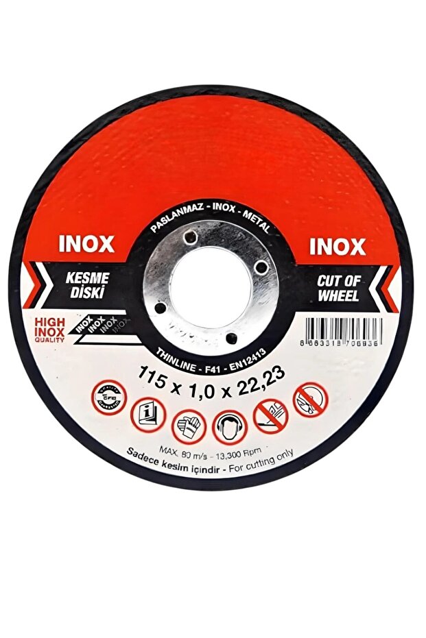 Genel Markalar İnox Metal Kesici Kesme Diski 115x1,0x22,23 mm İnce Taş ...