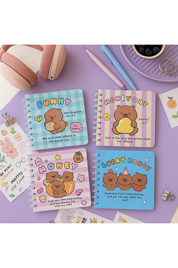 NaSaDAN Kapibara Cute A6 Çizgili Not Defteri – Capibara Sevimli ...