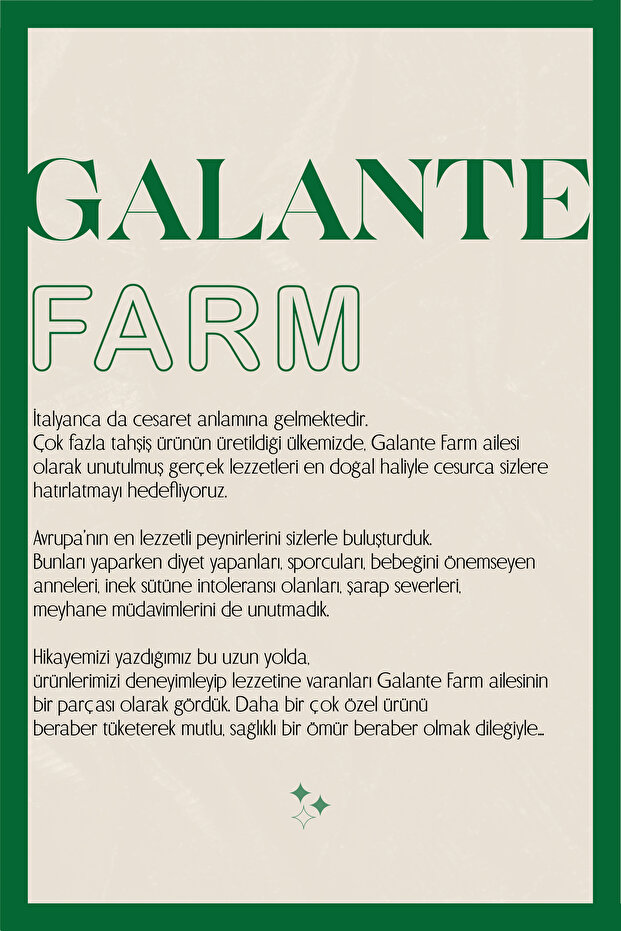 GALANTE FARM Keçi Kefir Keten Tohumlu 250ml / Goat Kefir With Flax ...