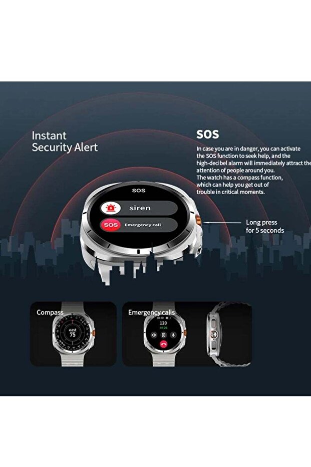 Generic For Samsung Galaxy Watch 7 Ultra – Fitness Smartwatch, AMOLED ...