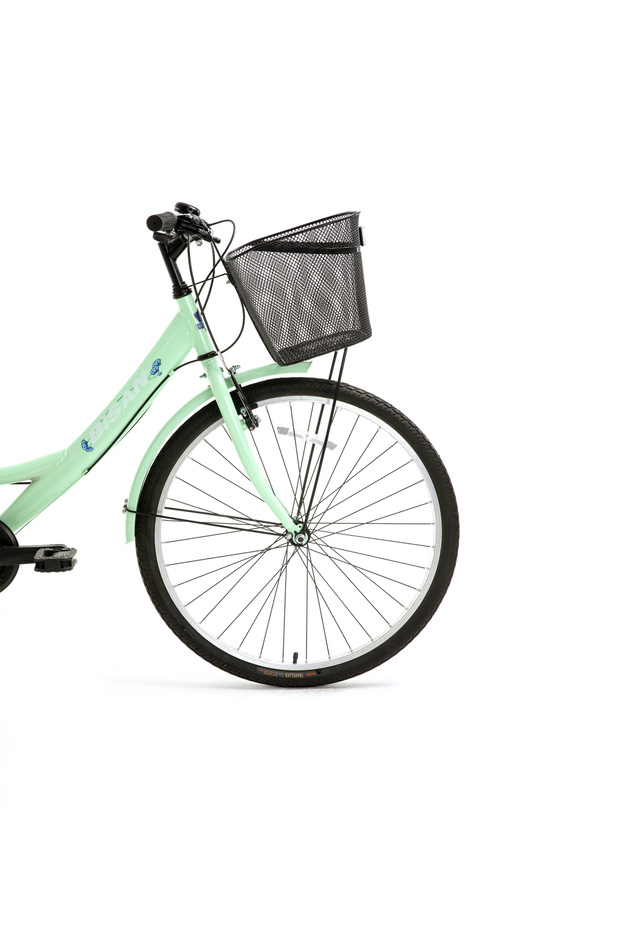 Bisan LOTUS ŞEHİR BİSİKLETİ 34 CM V 24 JANT 21 VİTES MİNT YEŞİL BEYAZ ...