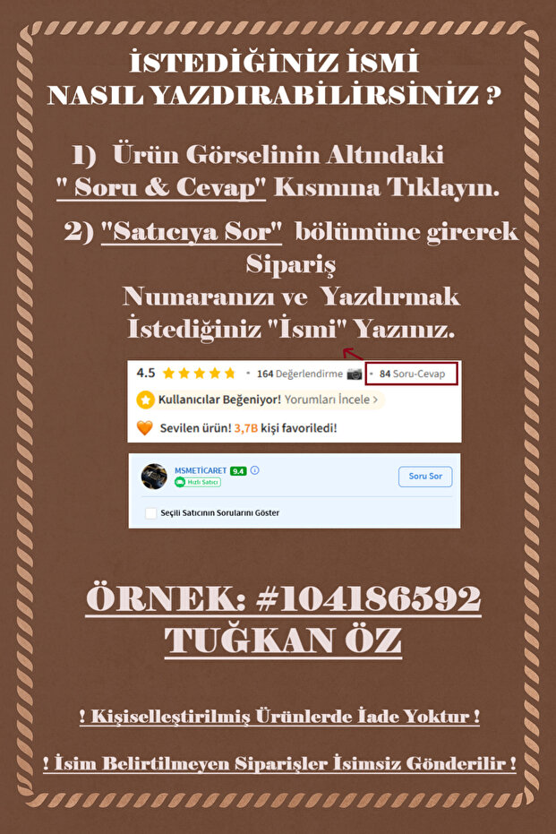 MSMETICARET Kişiye Özel - İsme Özel Kumaş Çantalı Dalga Desen ( Oymalı ...
