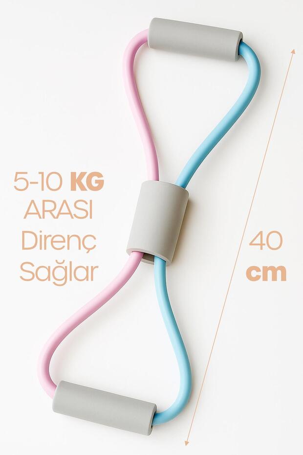 Venenon Figure 8 Pilates Jimnastik Bandı Yoga Direnç Bandı Isınma Spor ...