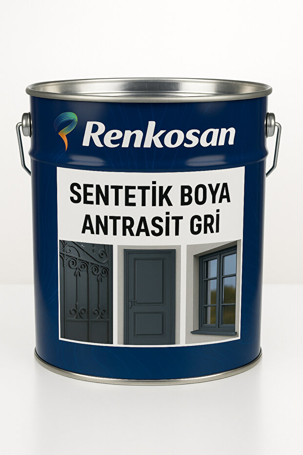 Renkosan Sentetik Yağlı Boya – Antrasit Gri RAL7016 | Metal, Demir ...