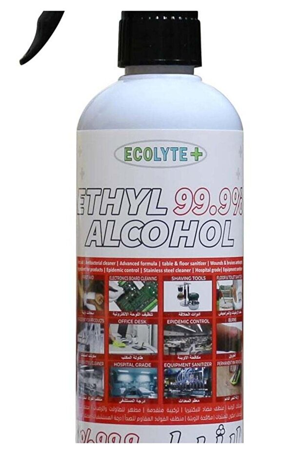 Generic ECOLYTE+ Ethyl Alcohol 99.9% Disinfectant Spray - 500 ml- Trendyol