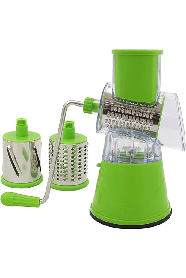 fitto Manual Rotary Cheese Grater — Hand-Crank Vegetable Slicer & Nut ...