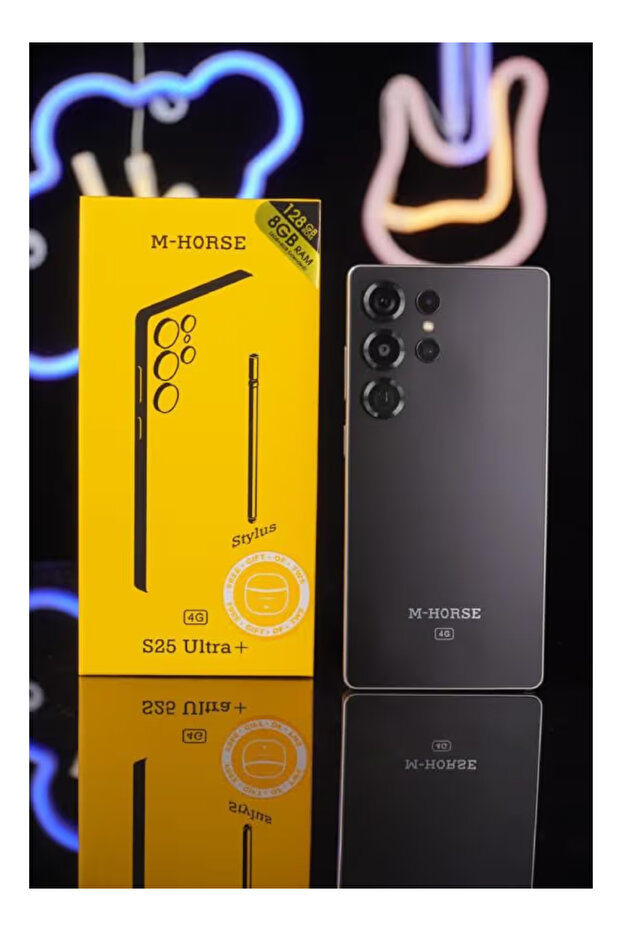 M HORSE هاتف ذكي M-Horse S25 Ultra Plus، سعة تخزين 128 جيجابايت، 8 ...