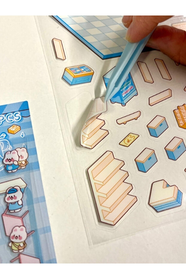 SC Sticker Collection DIY Mini Market Arbası 3D Diorama İzometrik 122 ...