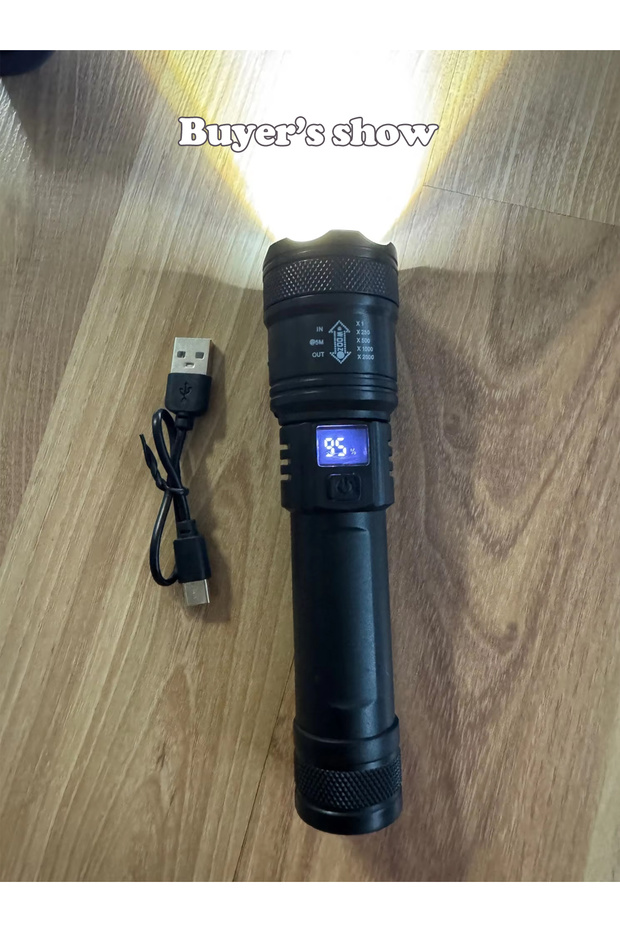 Choice S384-A High Strong Power Led Flashlights 300000LM Tactical Torch ...