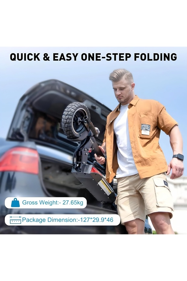 My modern game 48V electric scooter for adults with a foldable seat, 10 ...