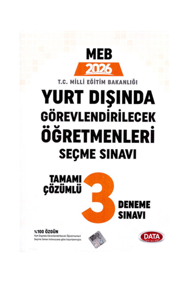 Pegem Akademi Yayıncılık 2026 Data Editör Meb Yurt Dışı Öğretmenlik ...