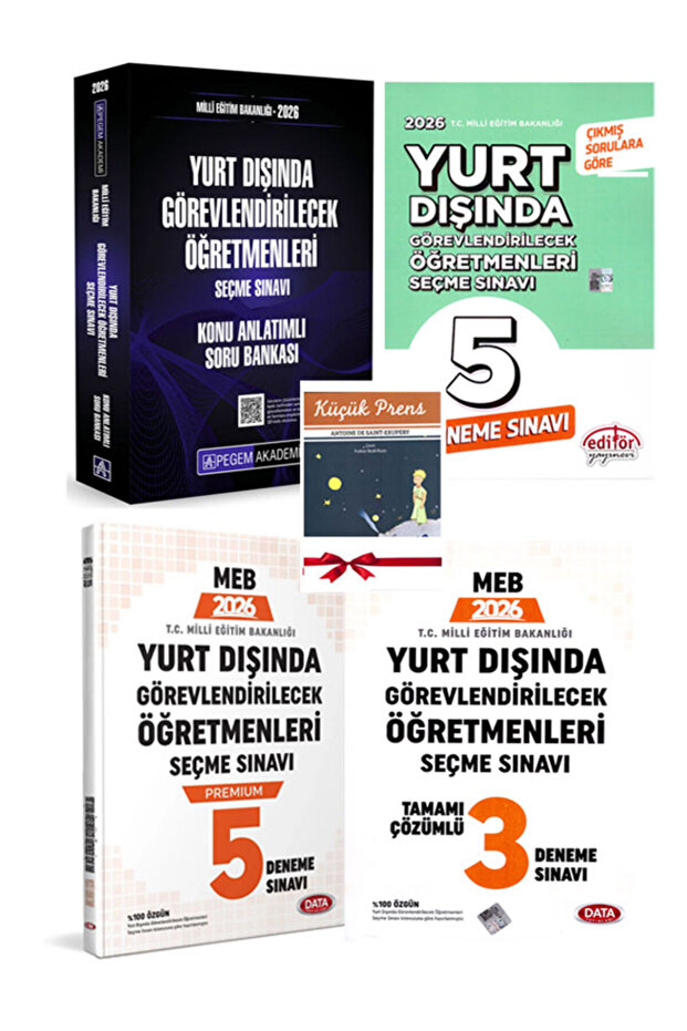Pegem Akademi Yayıncılık 2026 Data Editör Meb Yurt Dışı Öğretmenlik ...