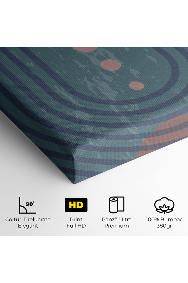 Arthub Canvas Painting, Bedroom And Living Room, Abstract, Pink Circle ...