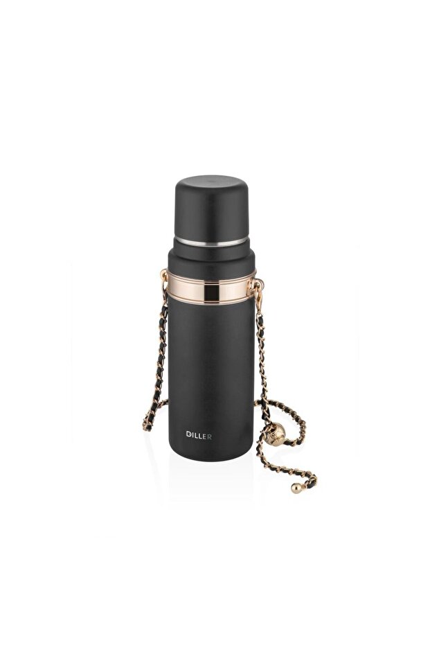 DILLER 700 ml Neck Strap Stainless Steel Thermos with Straw, Keeps Hot ...
