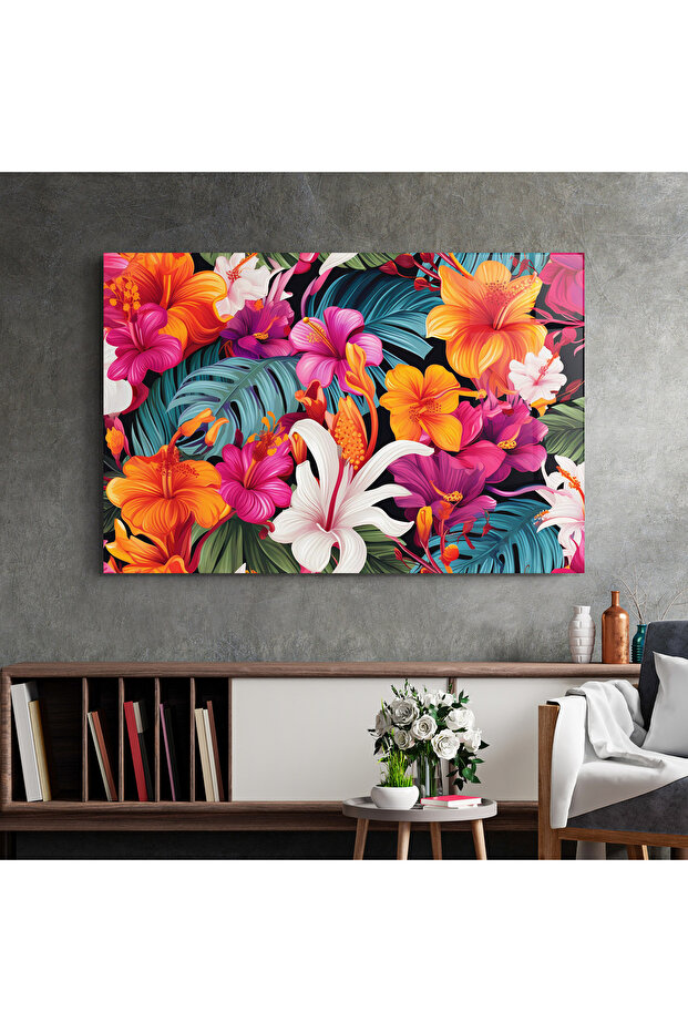 Arthub Glass Painting, Bedroom and Living Room, Exotic Flowers, Exotic ...