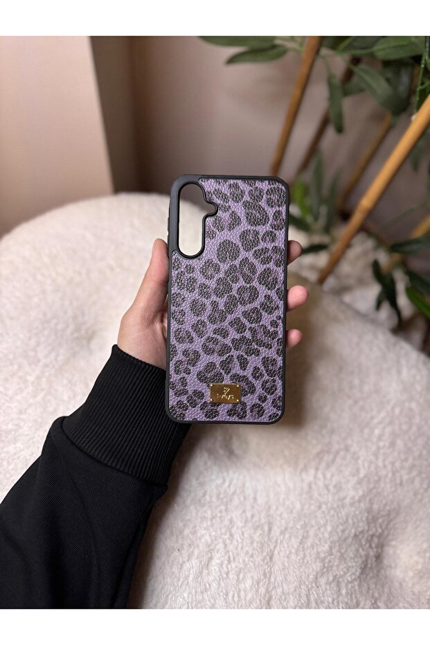 ila bags Galaxy S24 FE Uyumlu Leopar Tasarım Deri Telefon Kılıfı ...